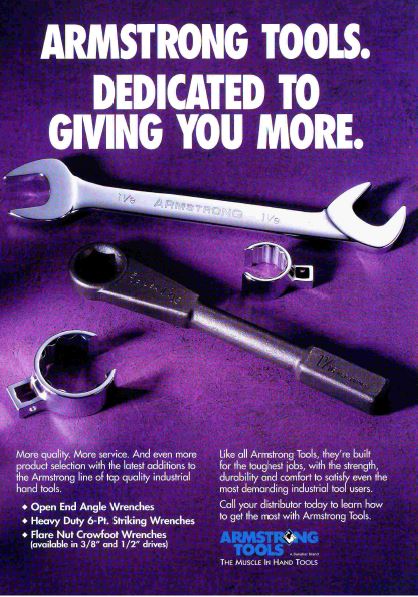 Armstrong® 1997 Dedicated to Giving You More | Apex Tool Group