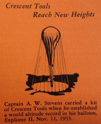Crescent® 1935 A.W. Stevens World Altitude Record | Apex Tool Group