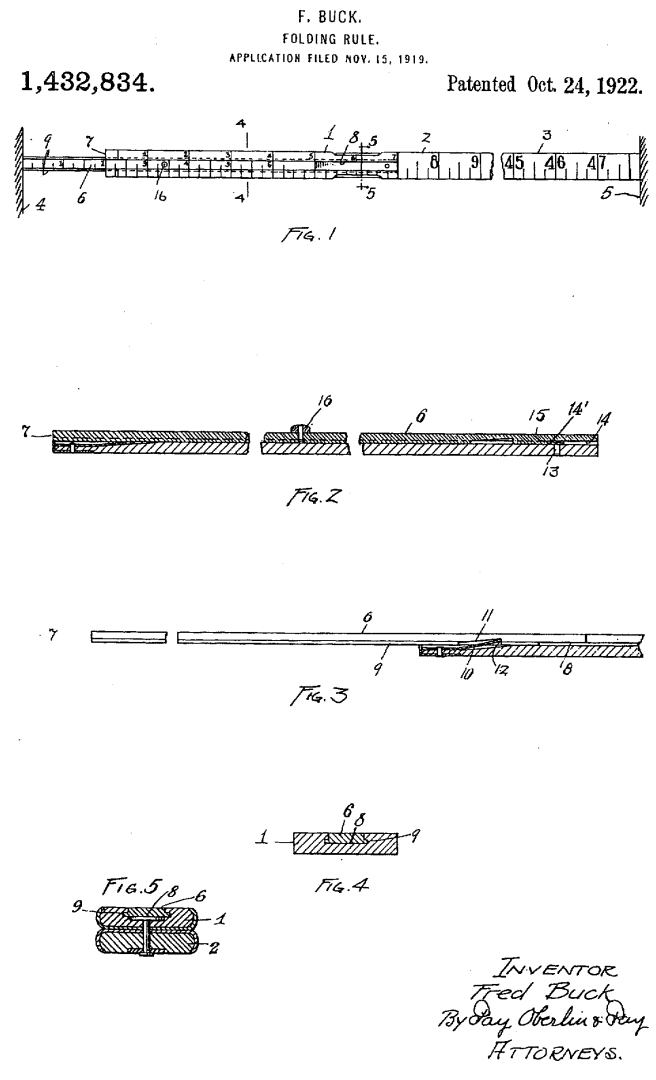 Lufkin® - 1919 Fred Buck Patents the Folding Rule | Apex Tool Group